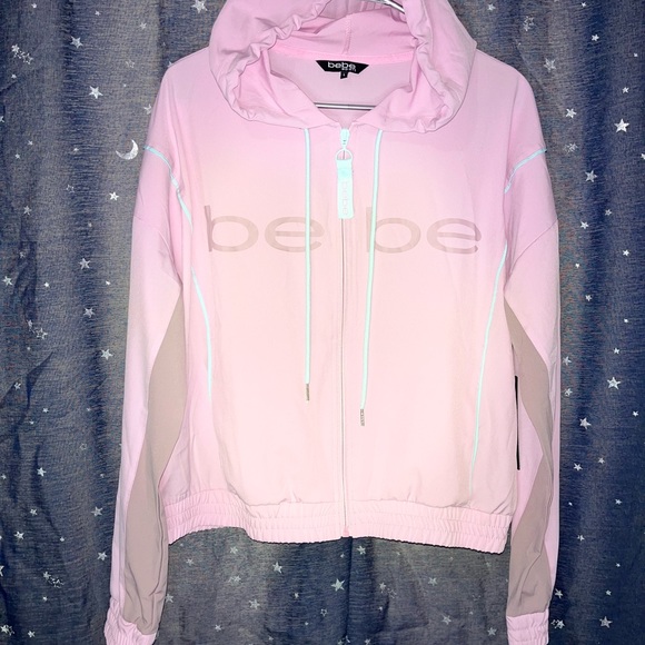 bebe | Jackets & Coats | Bebe Pink Cloud Active Jacket | Poshmark